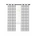 Black White Checkered Blackout Curtains for Bedroom Living Room, Modern ...