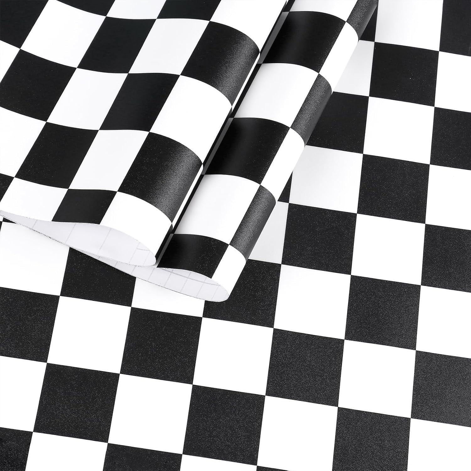 Black and White Checkered Contact Paper,Bexikou 17.7in*16.4ft Self ...