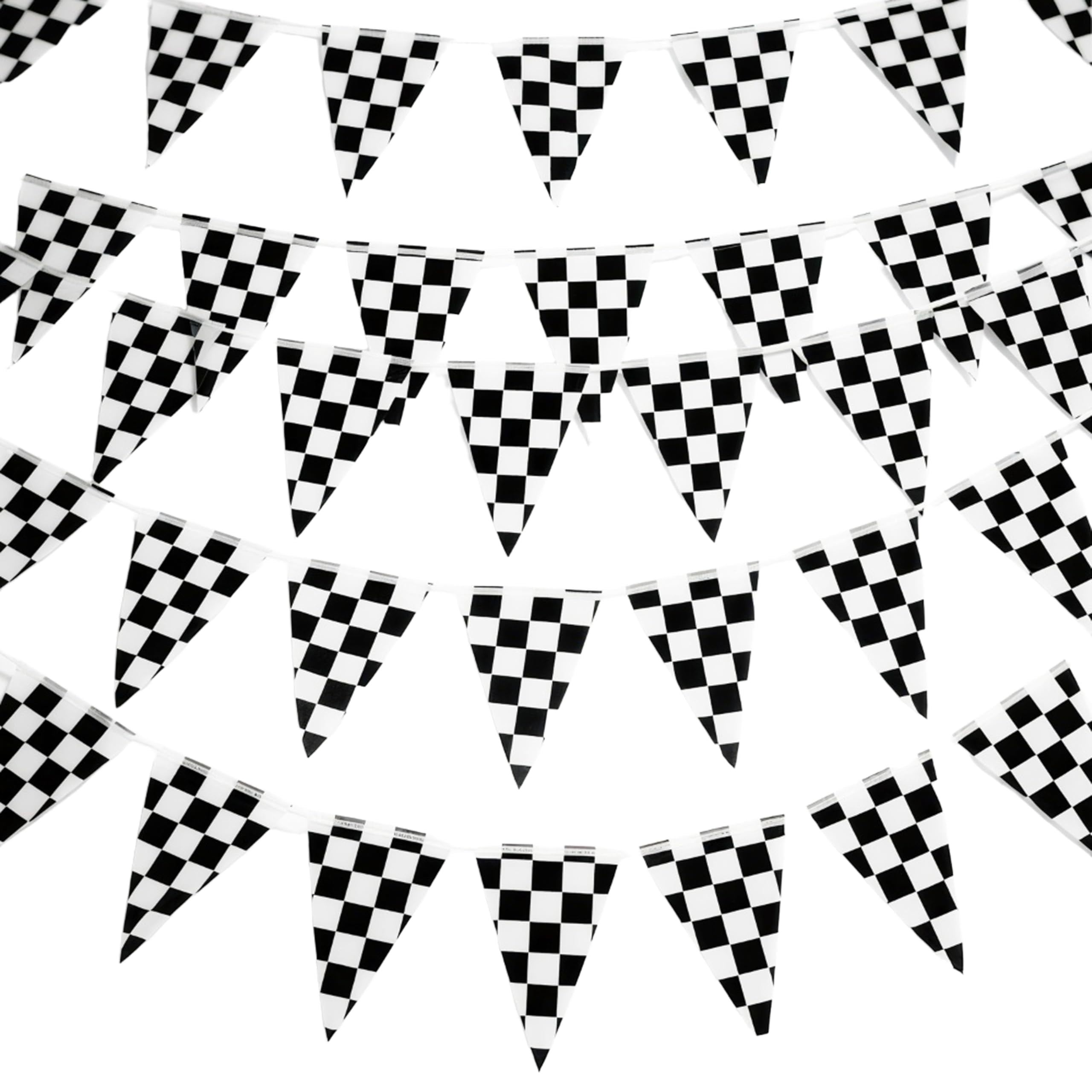 Black and White Checkered Flag Banner,33 AIS1 Ft 38Pcs NASCAR Flags ...