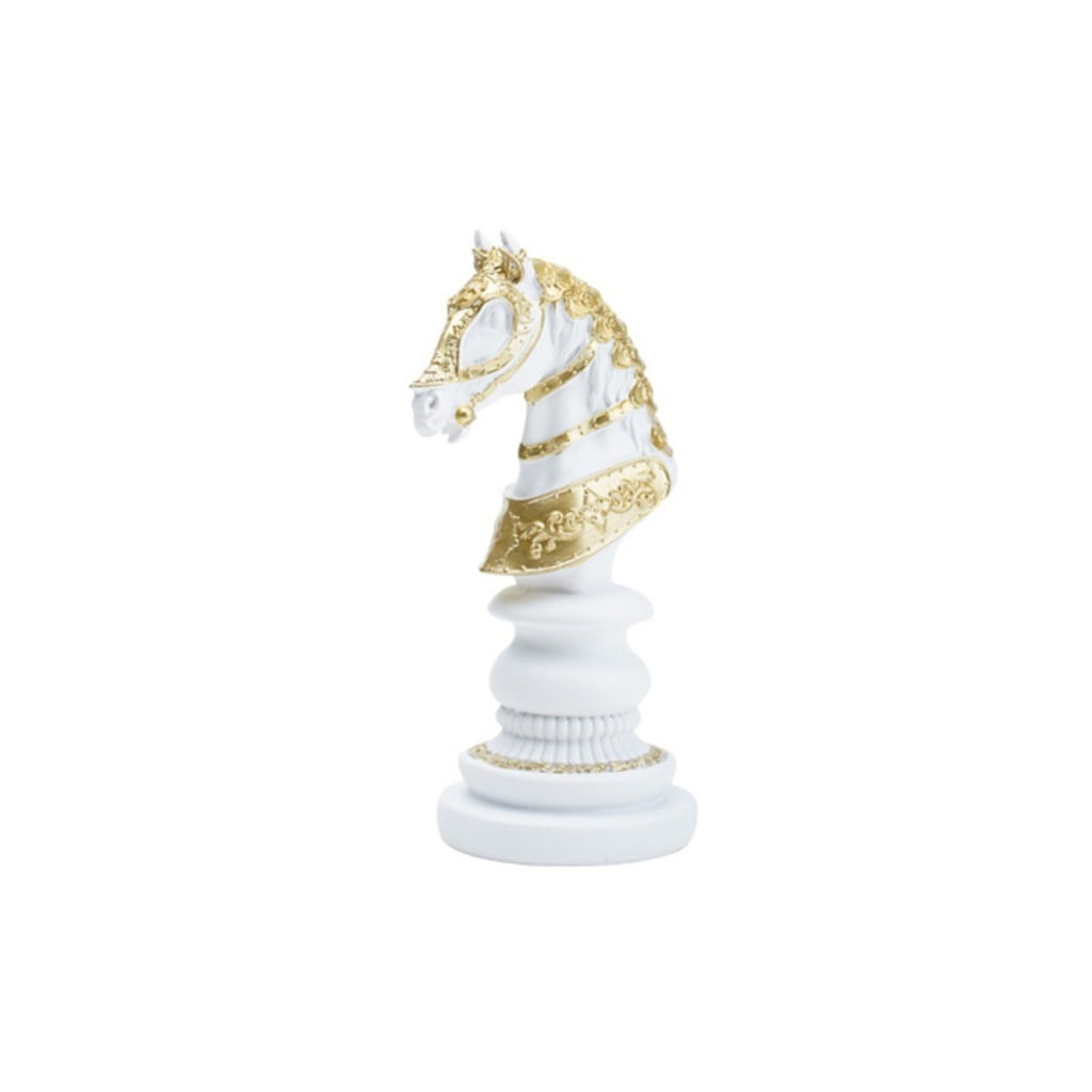 Black/White Chess Statue Queen/King/Horse Sculpture for Sophisticated ...