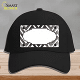 Black White Chevron Scallop Oil Rubbed Novelty License Plate Hat Cotton ...
