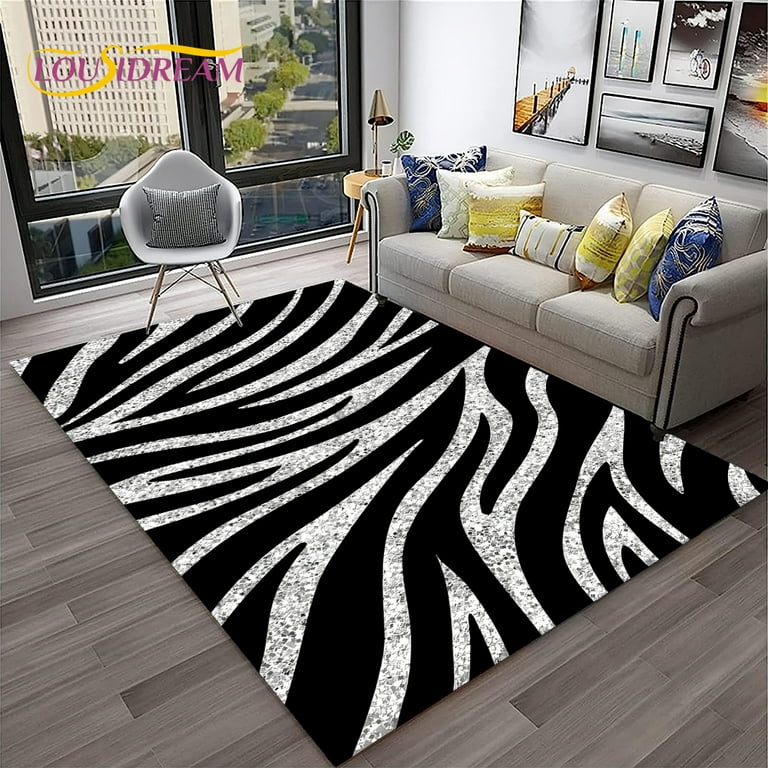 zebra pattern rug
