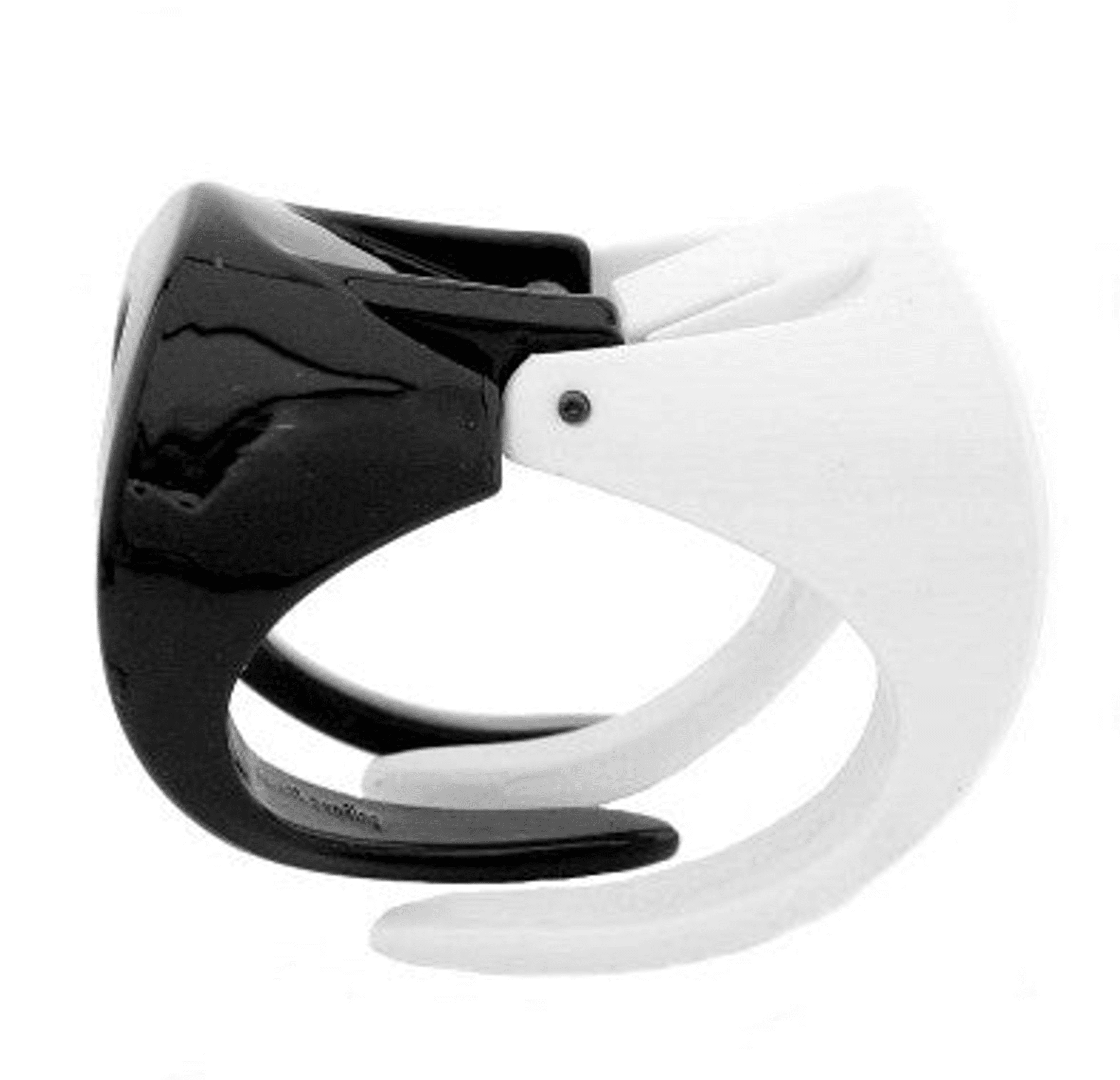 Black & White Combination Tube Hair Claw[ Xlarge ] - Walmart.com