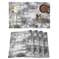Black White Cotton Linen Placemats Set of 1, Modern Abstract Gradient ...