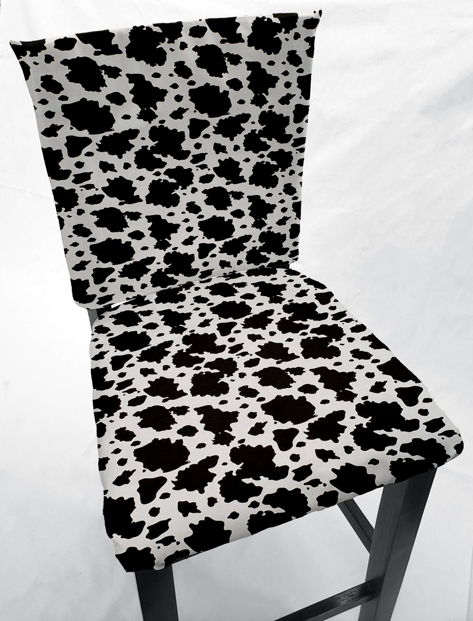 Black & White Cow Spots Dining Room Chair Back Covers or Seat Covers by ...