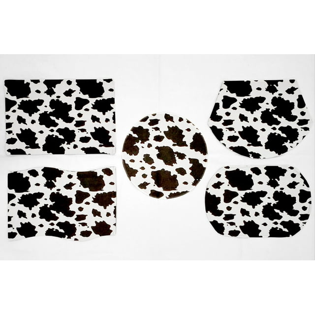 Black & White Cow Spots Placemats by Penny's Needful Things (Wedge ...