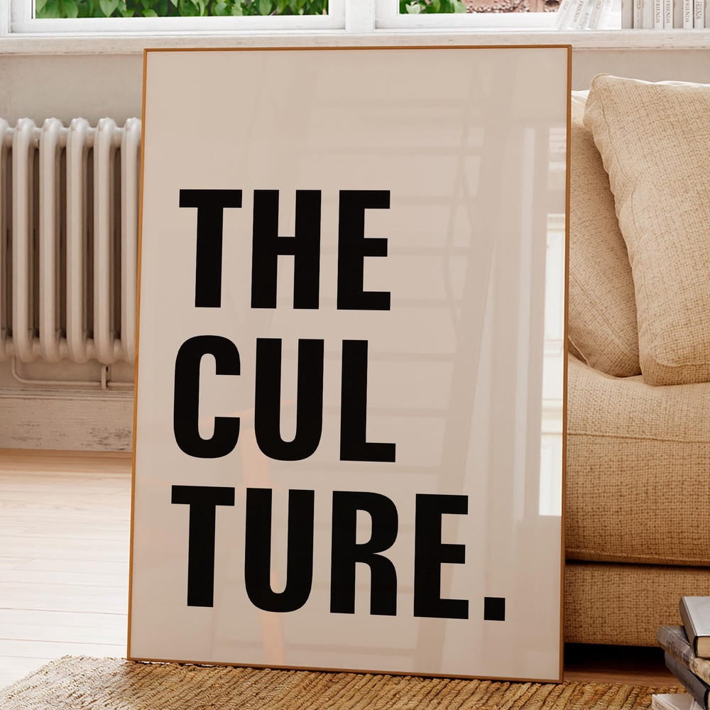 Black & White Culture Typography Poster Modern Minimal Wall Art Urban ...