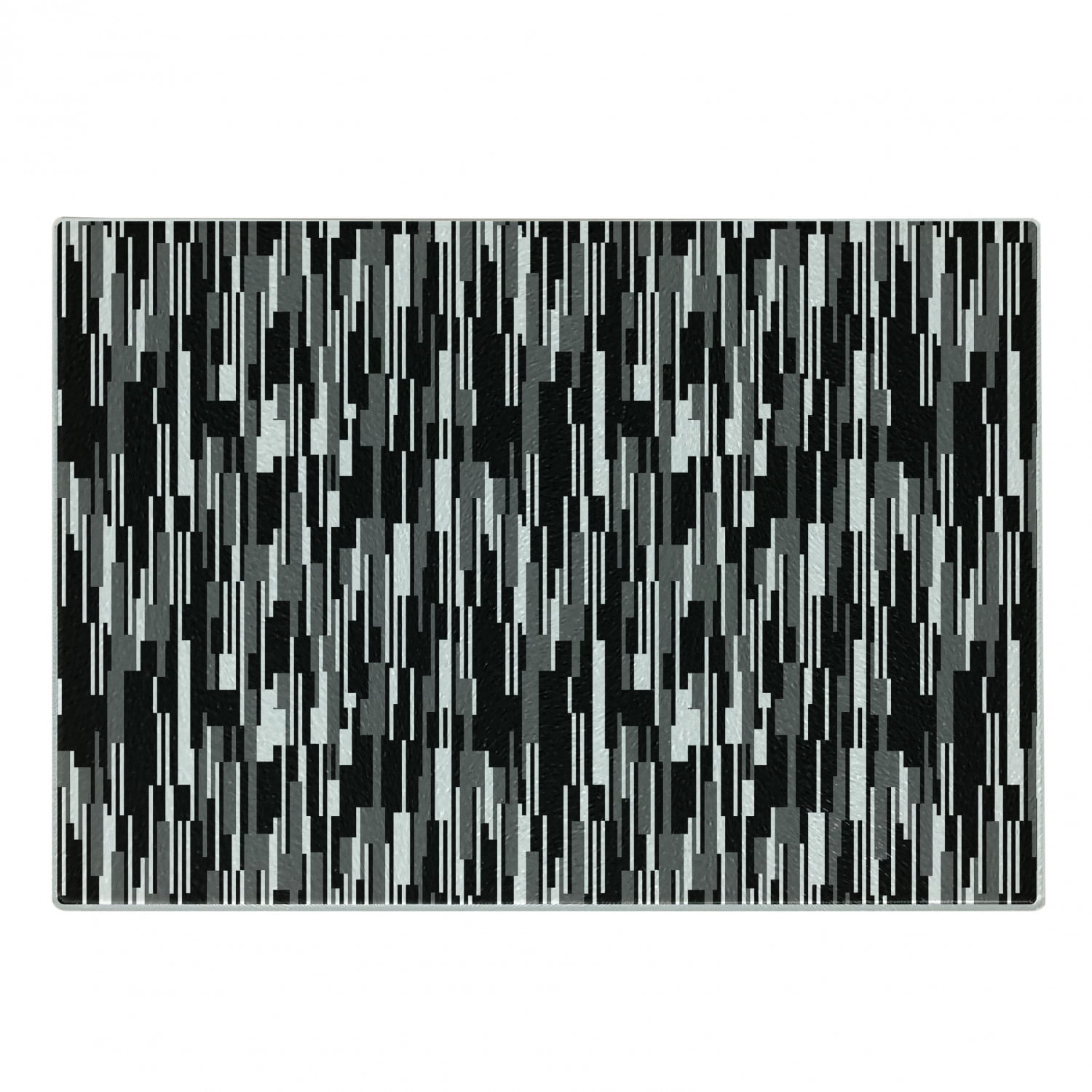 Black and White Cutting Board, Barcode Pattern Abstraction Vertical ...