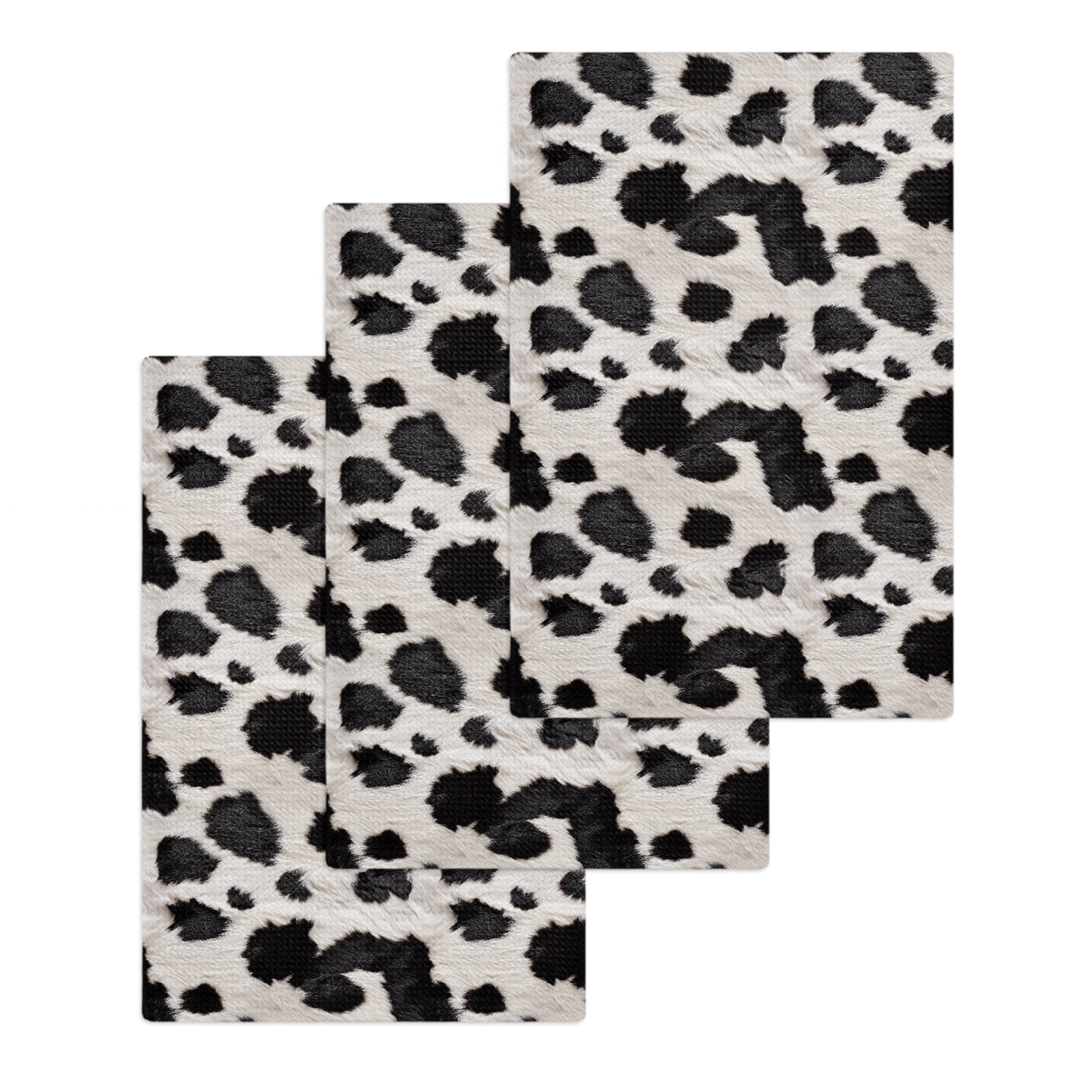 Black White Dots Kitchen Dish Towels for Drying Dishes Set of 3 ...