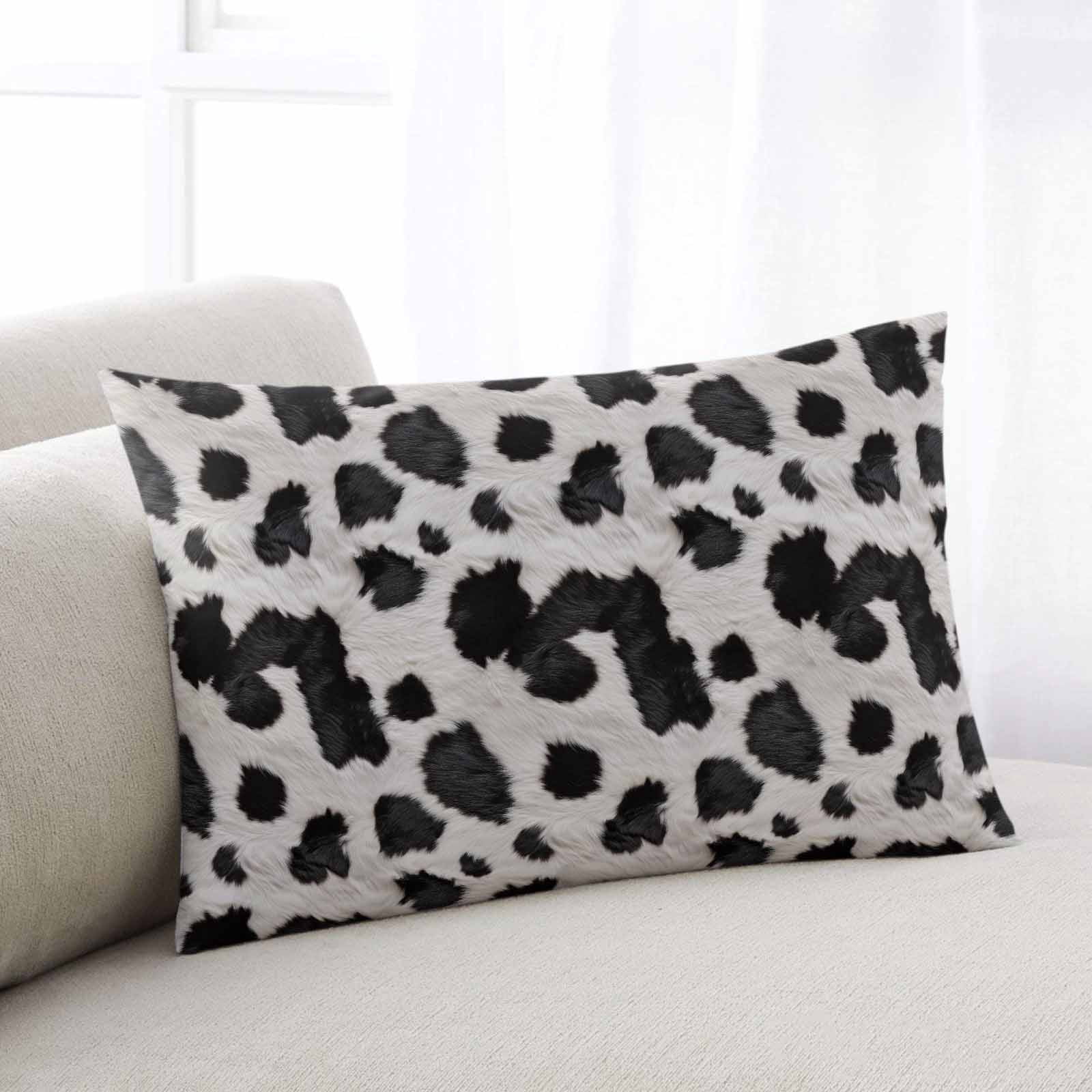 Black White Dots Standard Size Pillow Cover,Pillowcase Protectors with ...