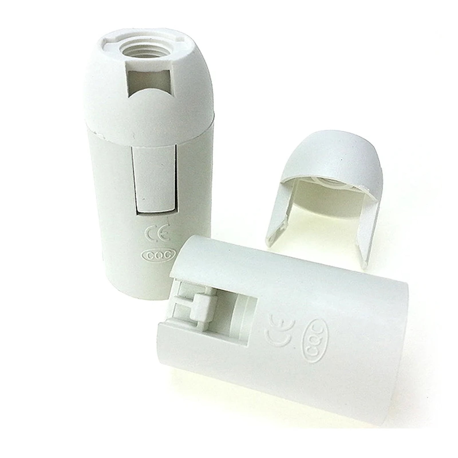 Black White E14 E27 Screw Lamp Holder Table Floor LED Light Head Socket ...
