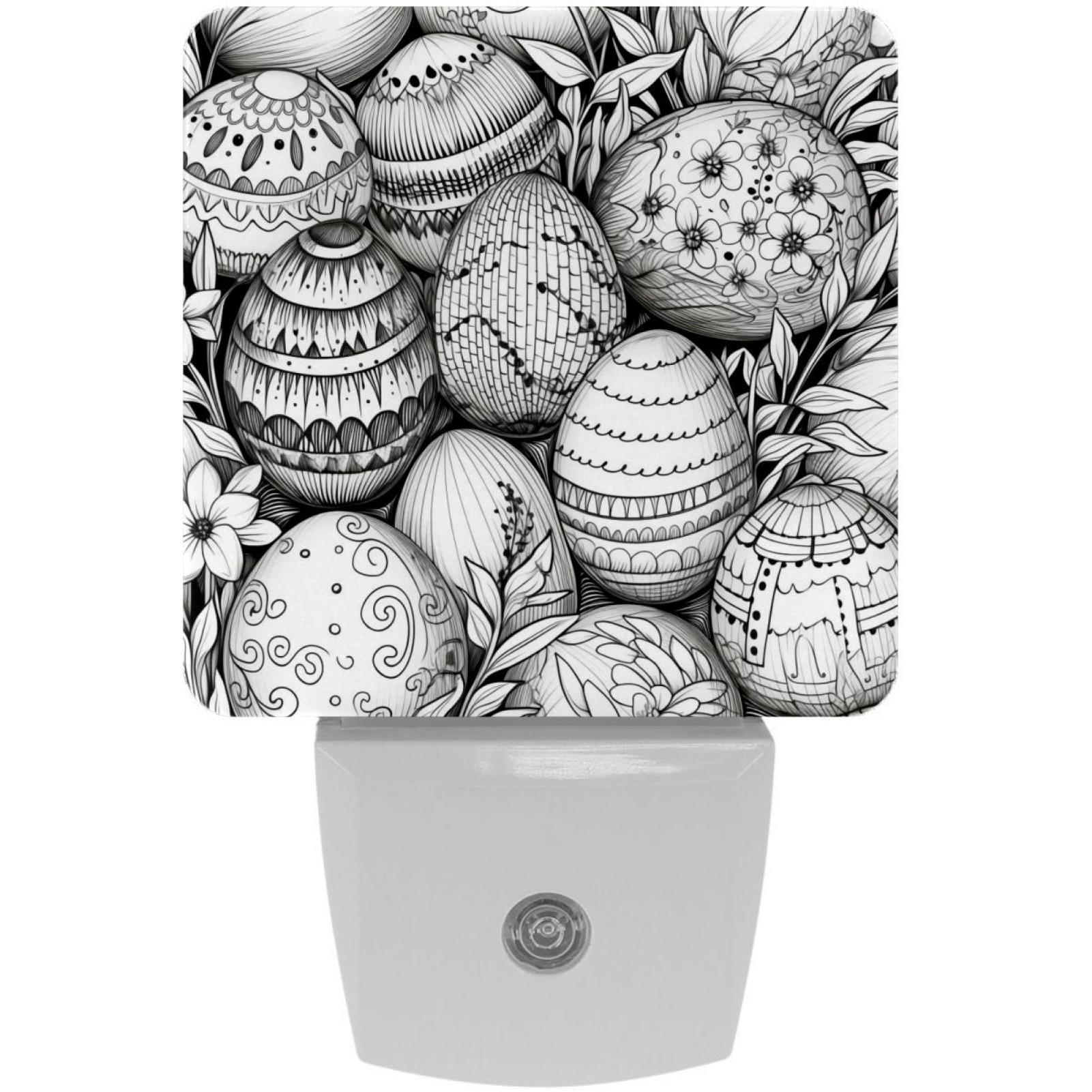 Black and White Easter LED Square Night Lights - Energy Efficient and ...