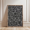 Black White Egyptian Hieroglyphics Ancient Symbol Abstract Glyph ...