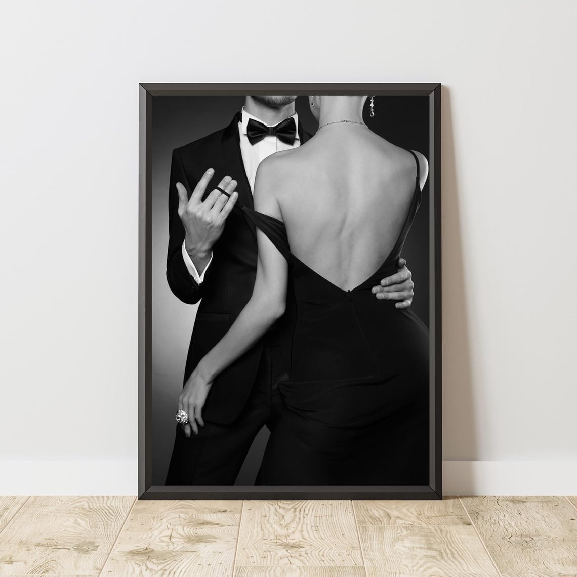 Black White Fashion Elegant Woman Luxury Glam Portrait Chic Aesthetic ...