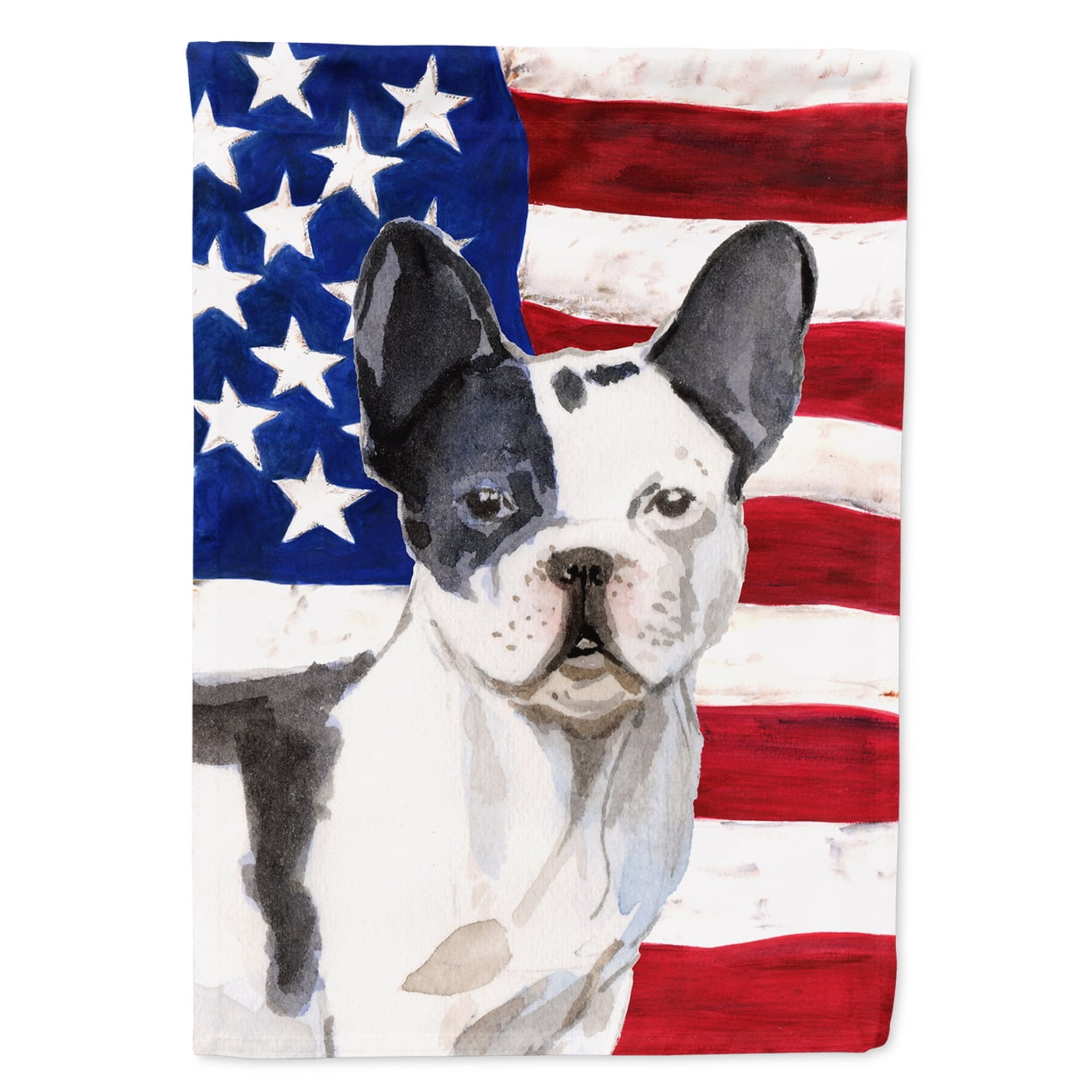 Black White French Bulldog Patriotic Garden Flag - Walmart.com