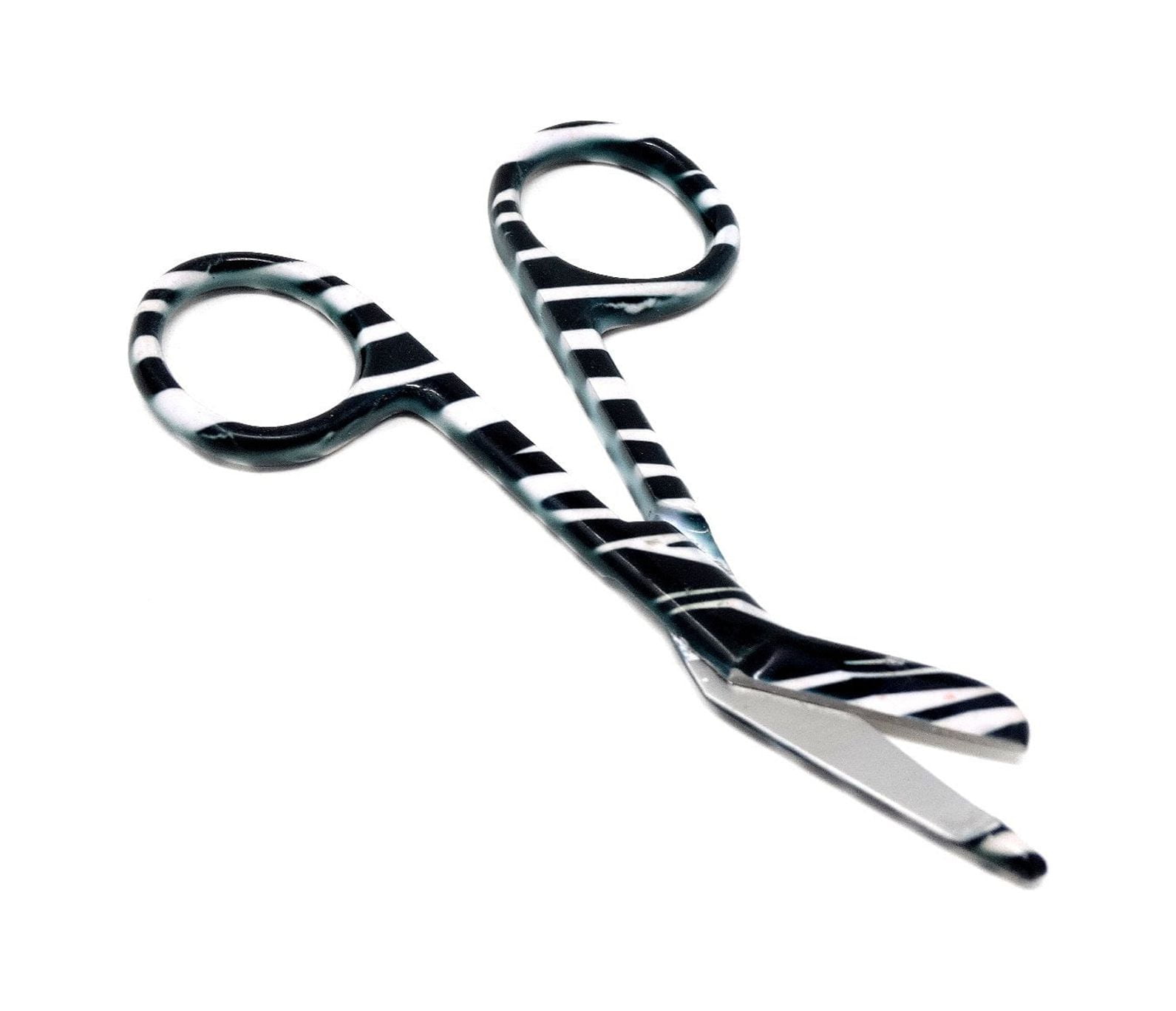 Black & White Full Zebra Pattern Color Lister Bandage Scissors 3.5" (8 ...