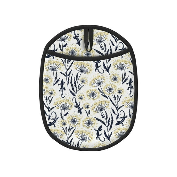 Black White Gecko Lizard Flower Pot Holders for Kitchen - Heat ...