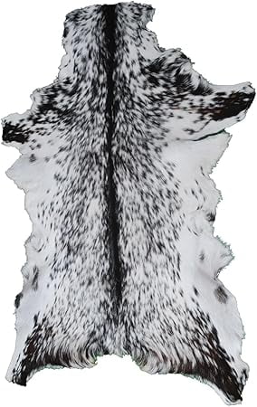 Black & White Goat Hide, Soft Goat Skin Rug, Hair on Leather Hide Rug ...