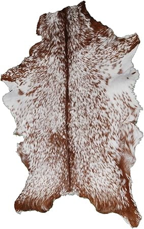 Black & White Goat Skin Rug, Premium Hair on Leather Hide Rug | Genuine ...