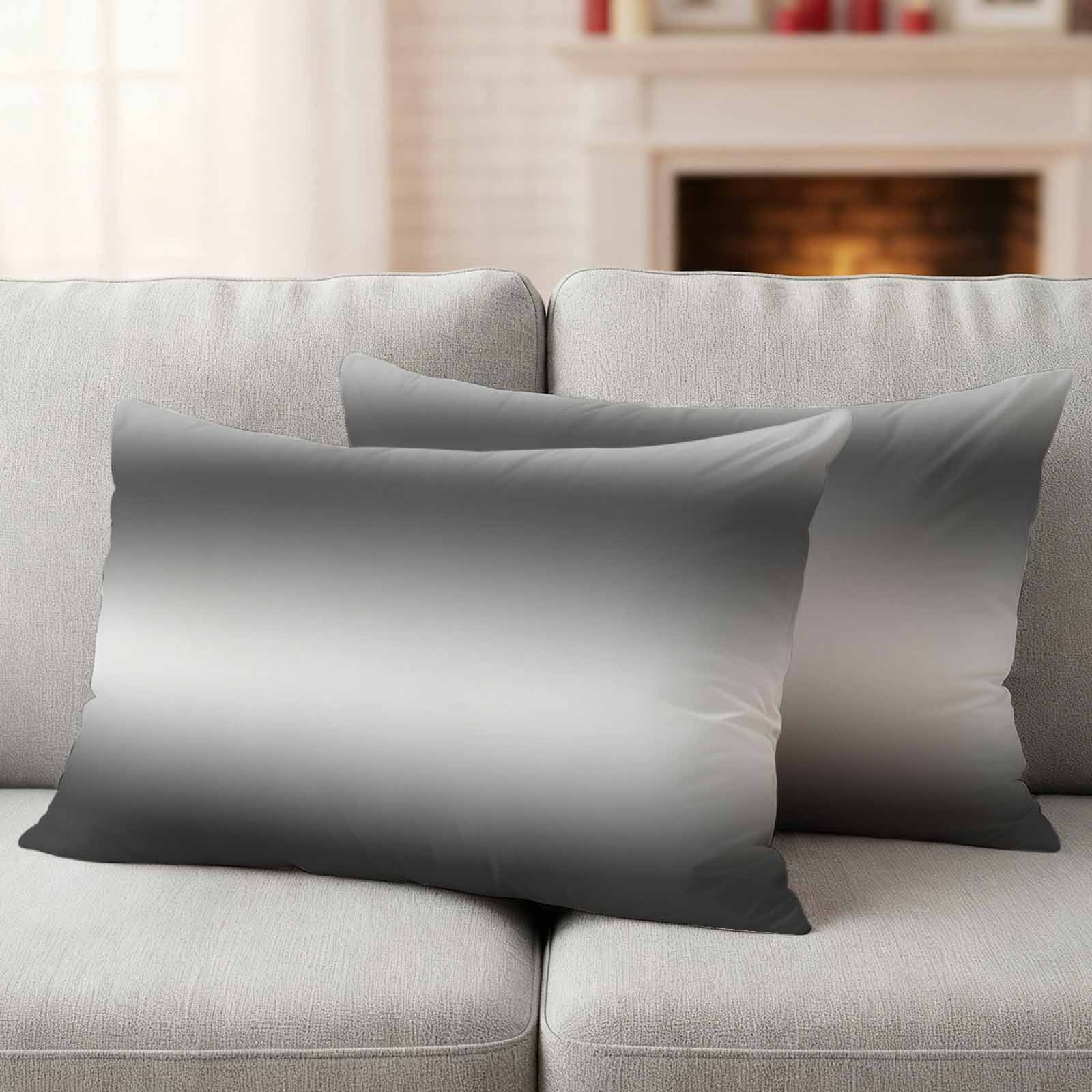 Black White Gradient Watercolor Waterproof Throw Pillow Covers Set of 2 ...