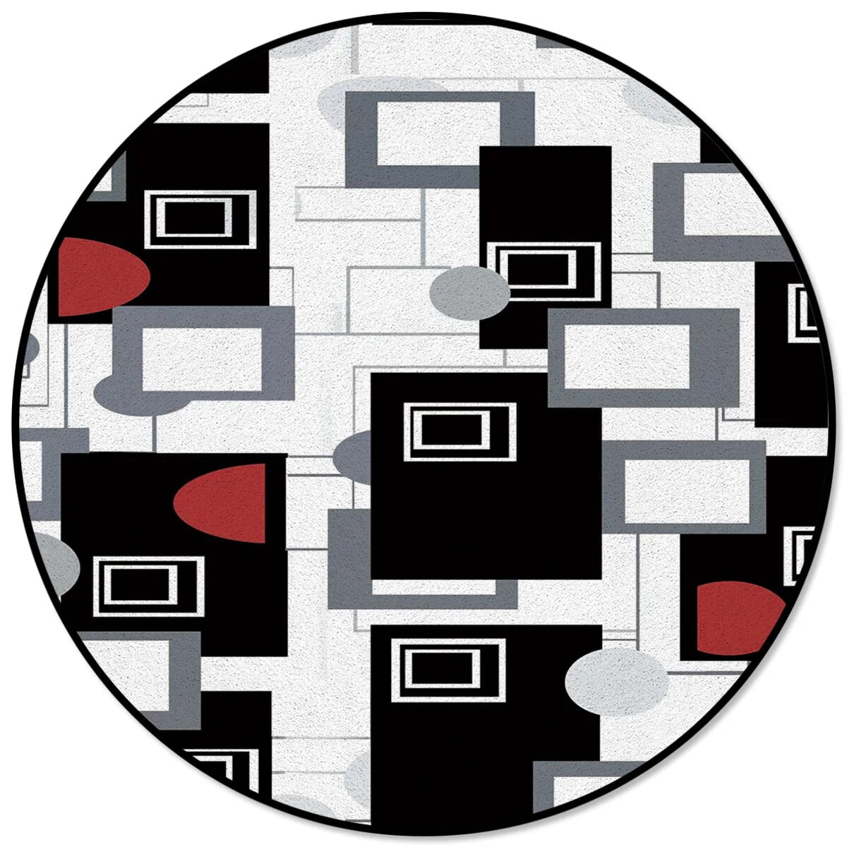 Black White Graffiti Cow Spot Pattern Rugs and Carpets for Home Living ...