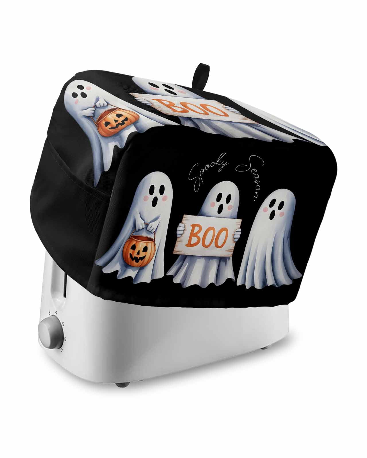Black White Halloween Toaster Cover 4 Slice, Large Kitchen Appliance ...