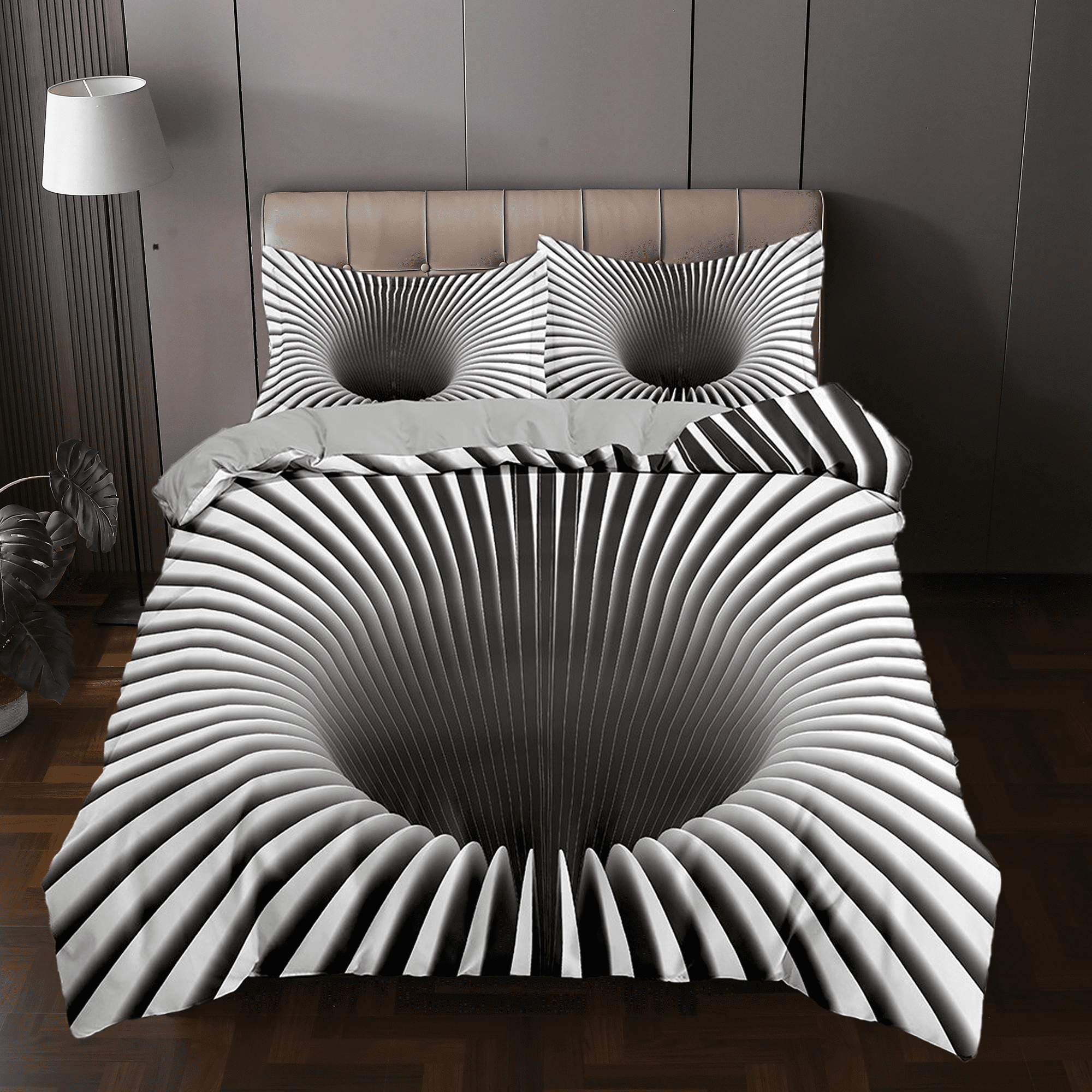 Black White Hole Bedding Set Twin Size for Kids Boys Bedroom,Visual ...