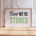 Black White Horizontal Typography Green Aesthetic 70s Poster, Unframed ...