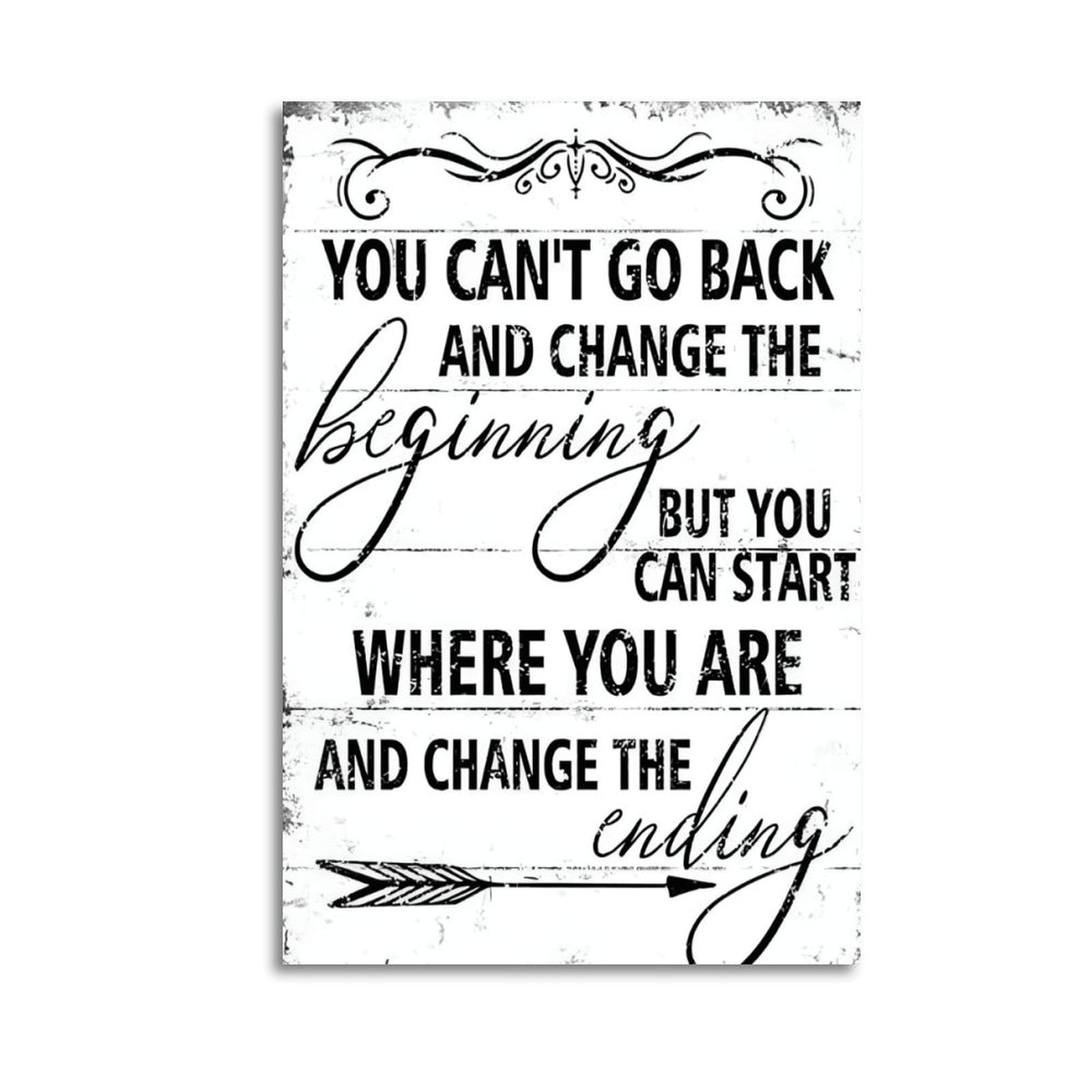 Black And White Inspirational Wall Art Office Decor, Rustic ...