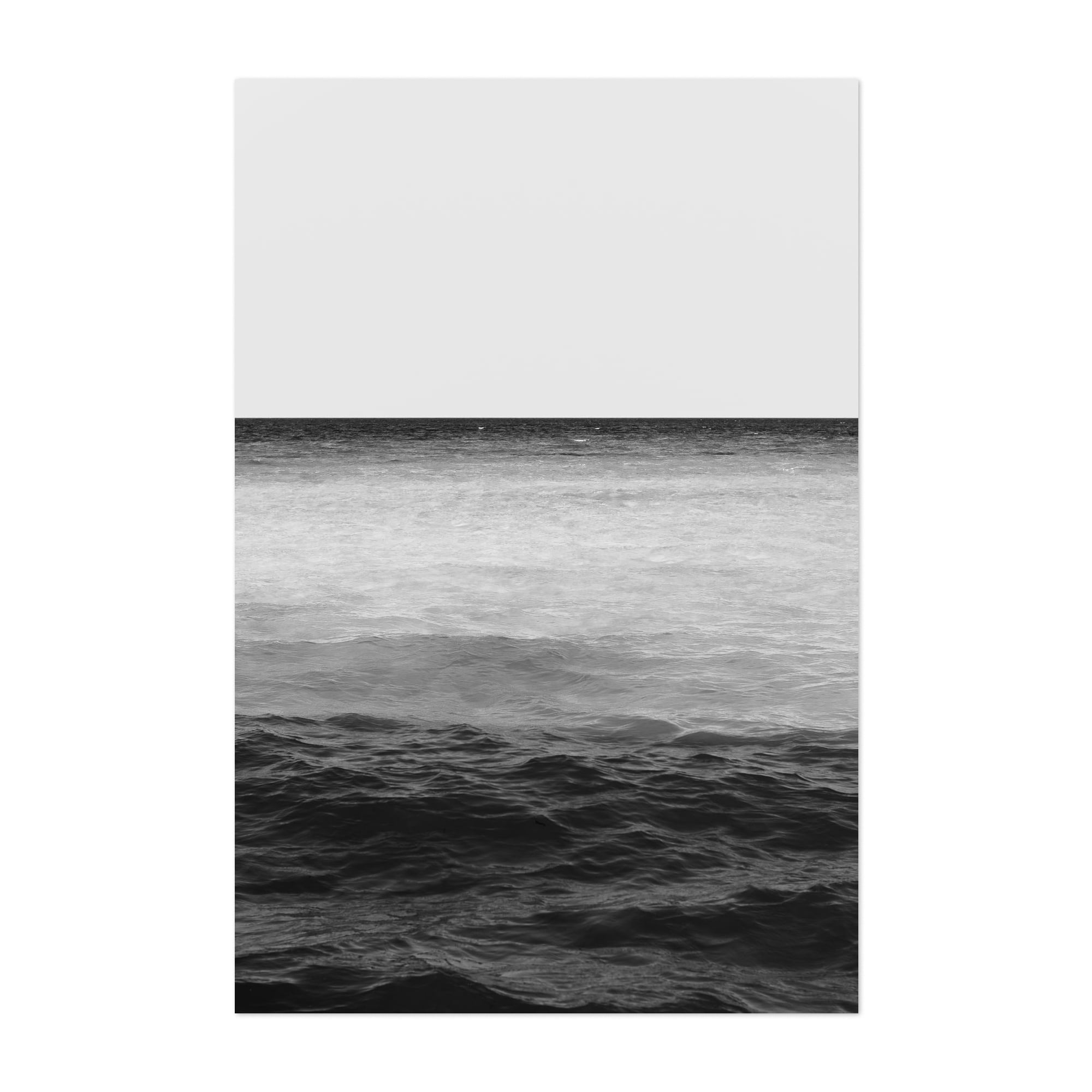 Black and White Italian Sea - Calabria Italy Photography Ocean Waves ...