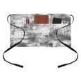 Black White Kitchen Restaurant Half Waist Apron, Modern Abstract ...