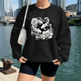 Black White Koi Carp Japanese Nishikigoi Fish Zen Pond Gift Sweatshirt ...