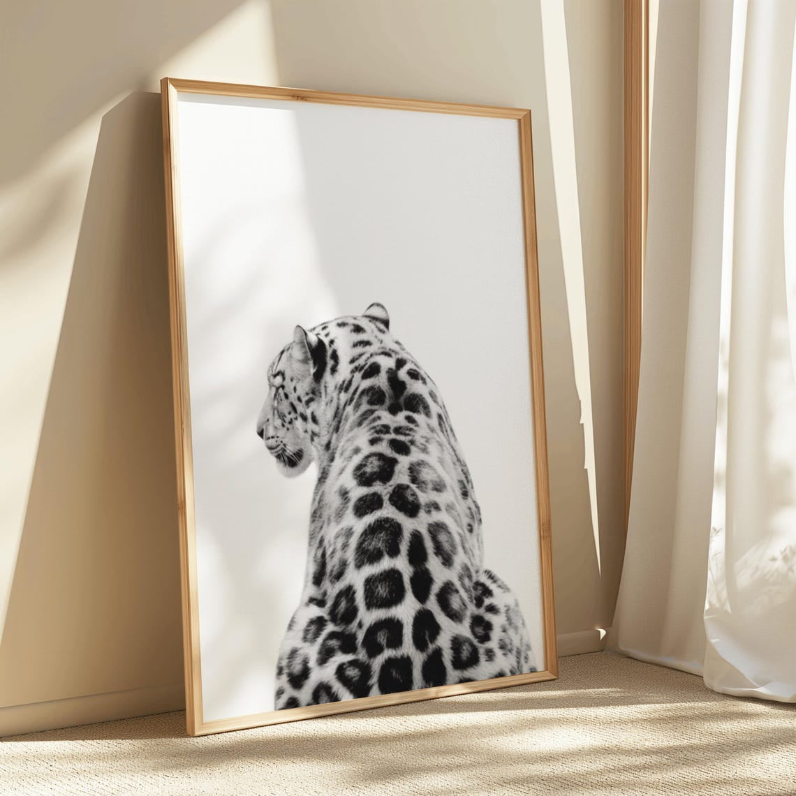Black And White Leopard Poster Prints, Girly Cheetah Wall Art, Trendy Apartment Aesthetic Prints ...