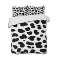 Black White Leopard Quilts Bedding Set King Size Rustic Minimalist ...