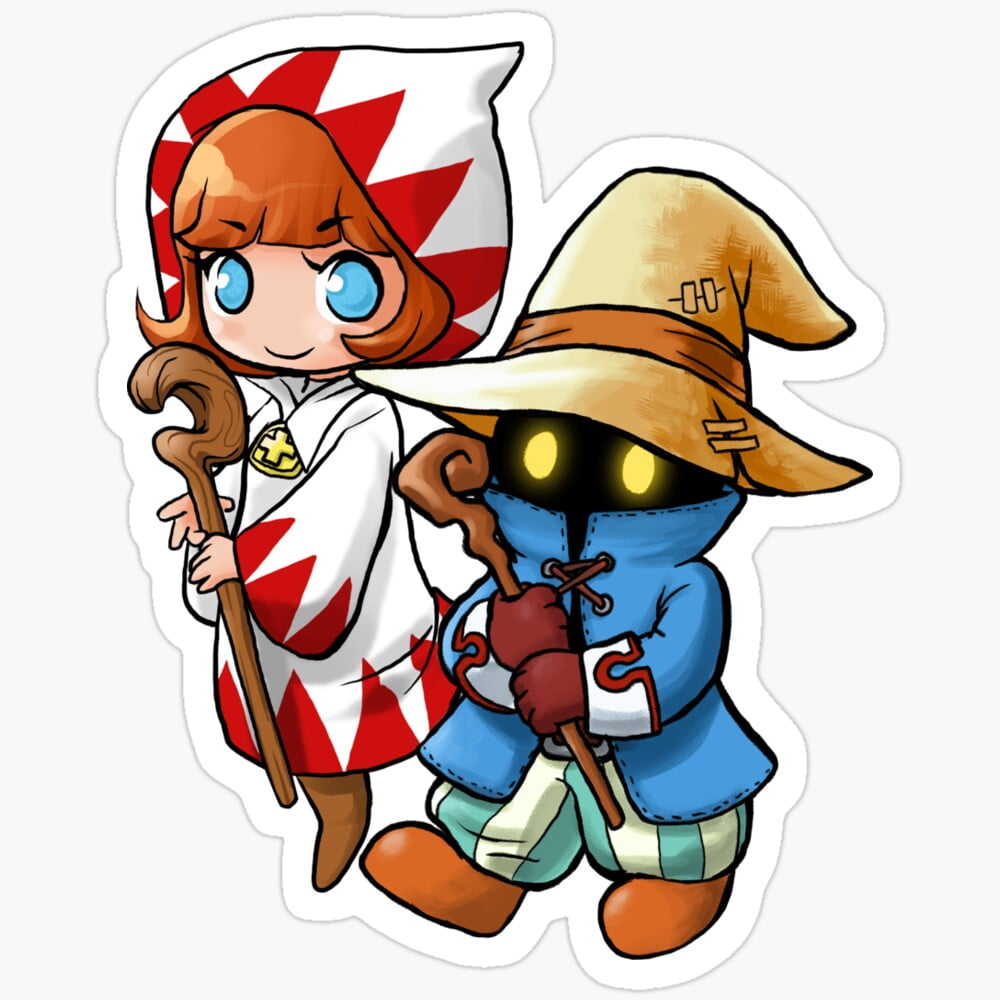 Black & White Mage Sticker Phone Decal Water Bottle Stickers Car Decals ...