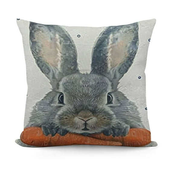 Black White Marble Antique Pattern Rabbit Throw Pillow Square Cover ...