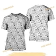 Black White Mickey Mouse Head Logo Pattern 3D Shirt - Walmart.com