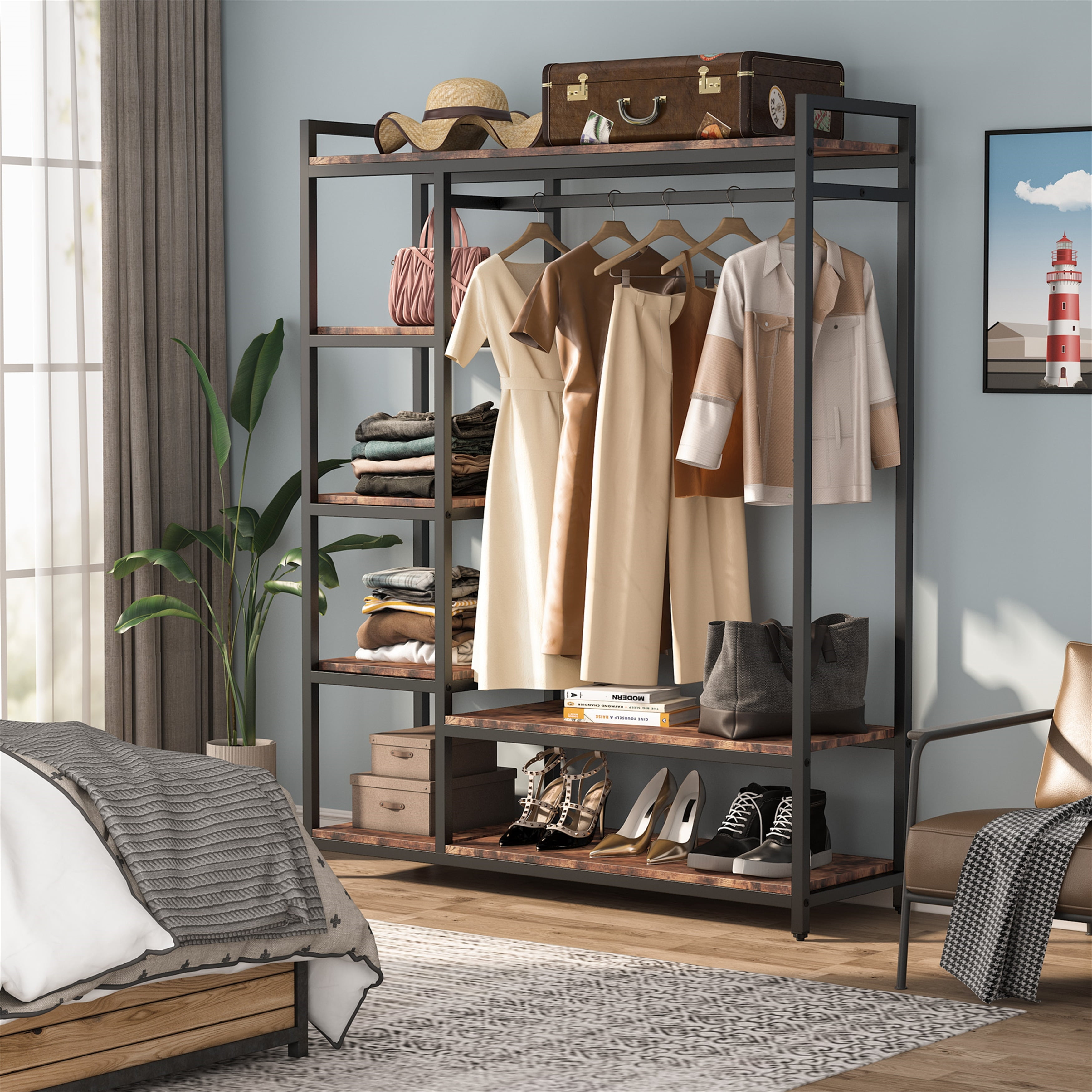 Modern clothing rack store