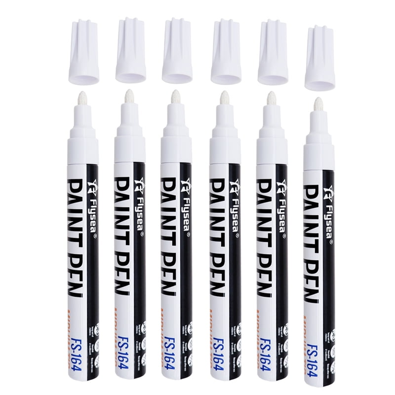 Black/White Oil Based Paint Pens, Permanent Marker for Metal, Wood ...