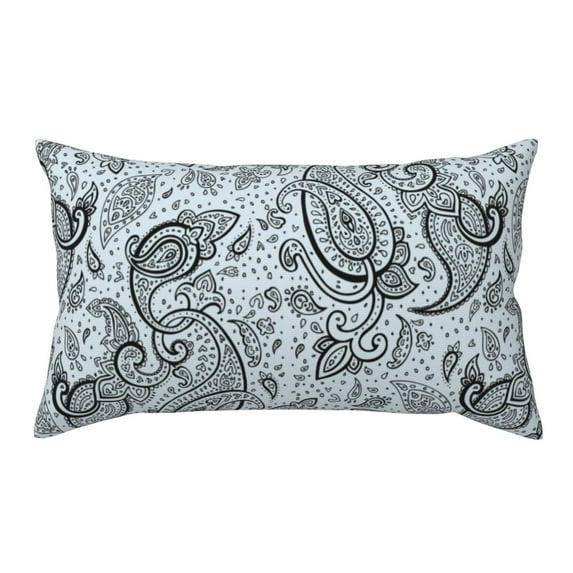 Black White Paisley Pillow Cases Standard Size, Soft Pillow Covers with ...