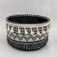 Black & White Pattern with Tassel Trim Basket - Walmart.com