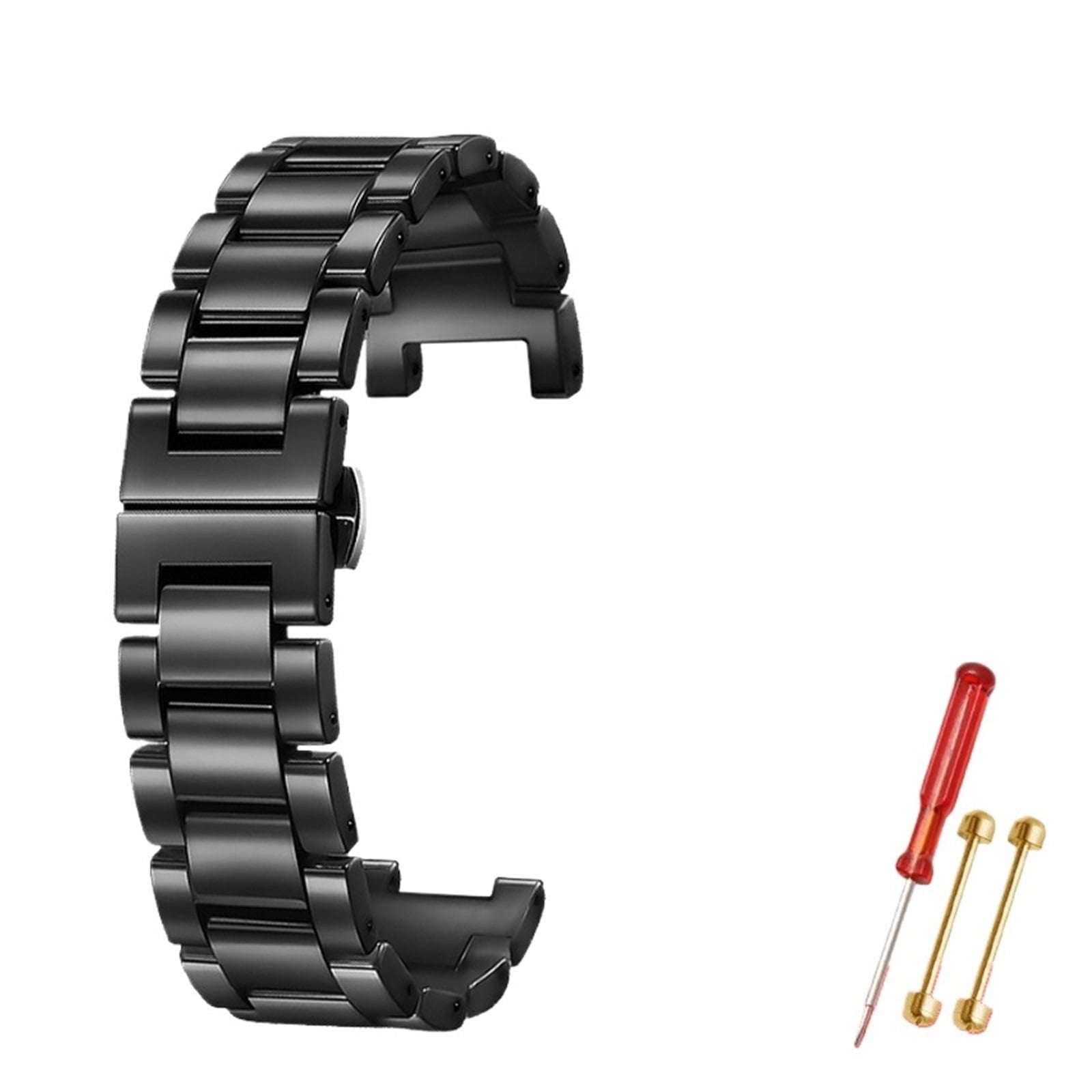 Black White Pearl Ceramic Watch Band Fit For Mk Women's Bracelet MK6985 ...