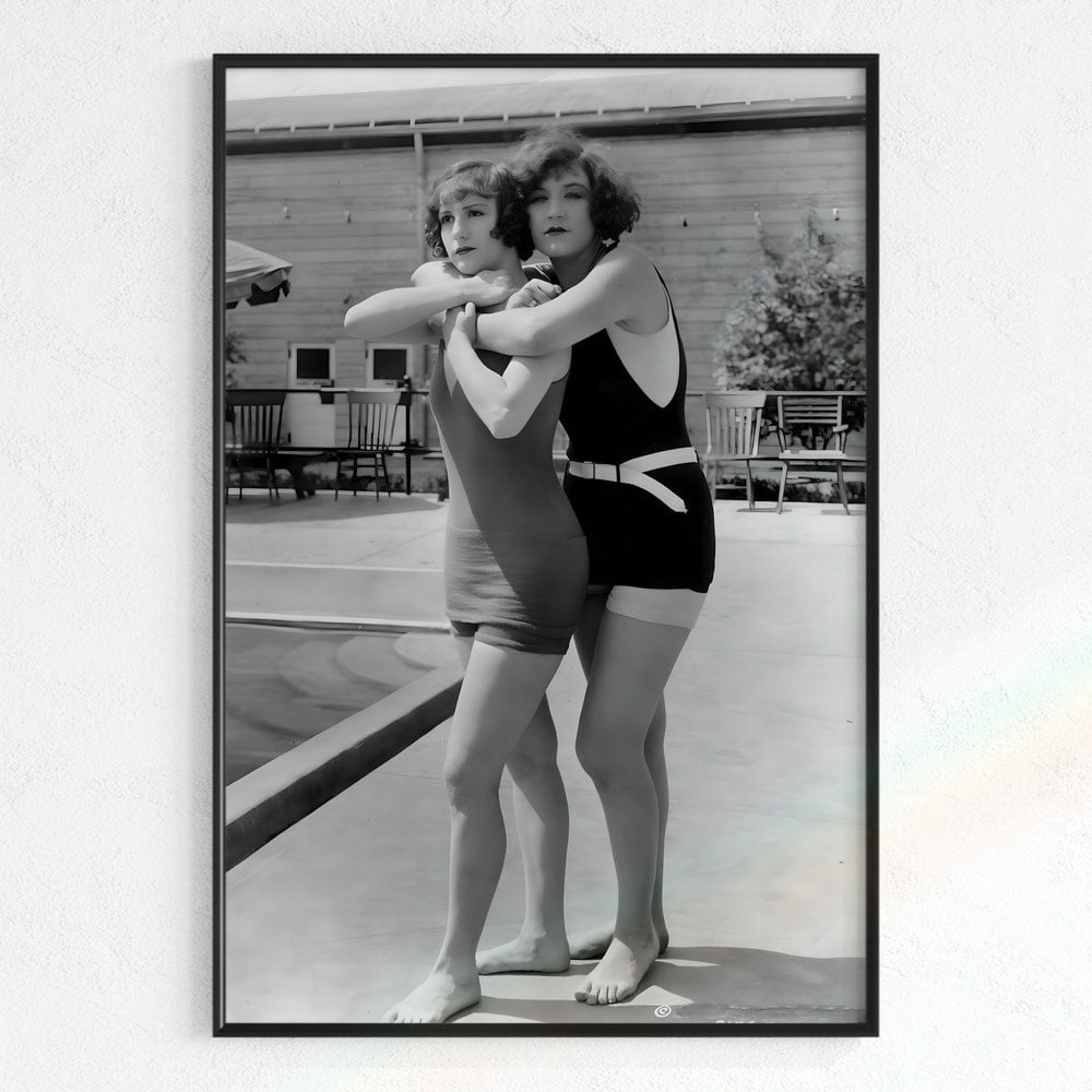 Black And White Photo Of Flappers In Their Swimsuits, Direct Download ...