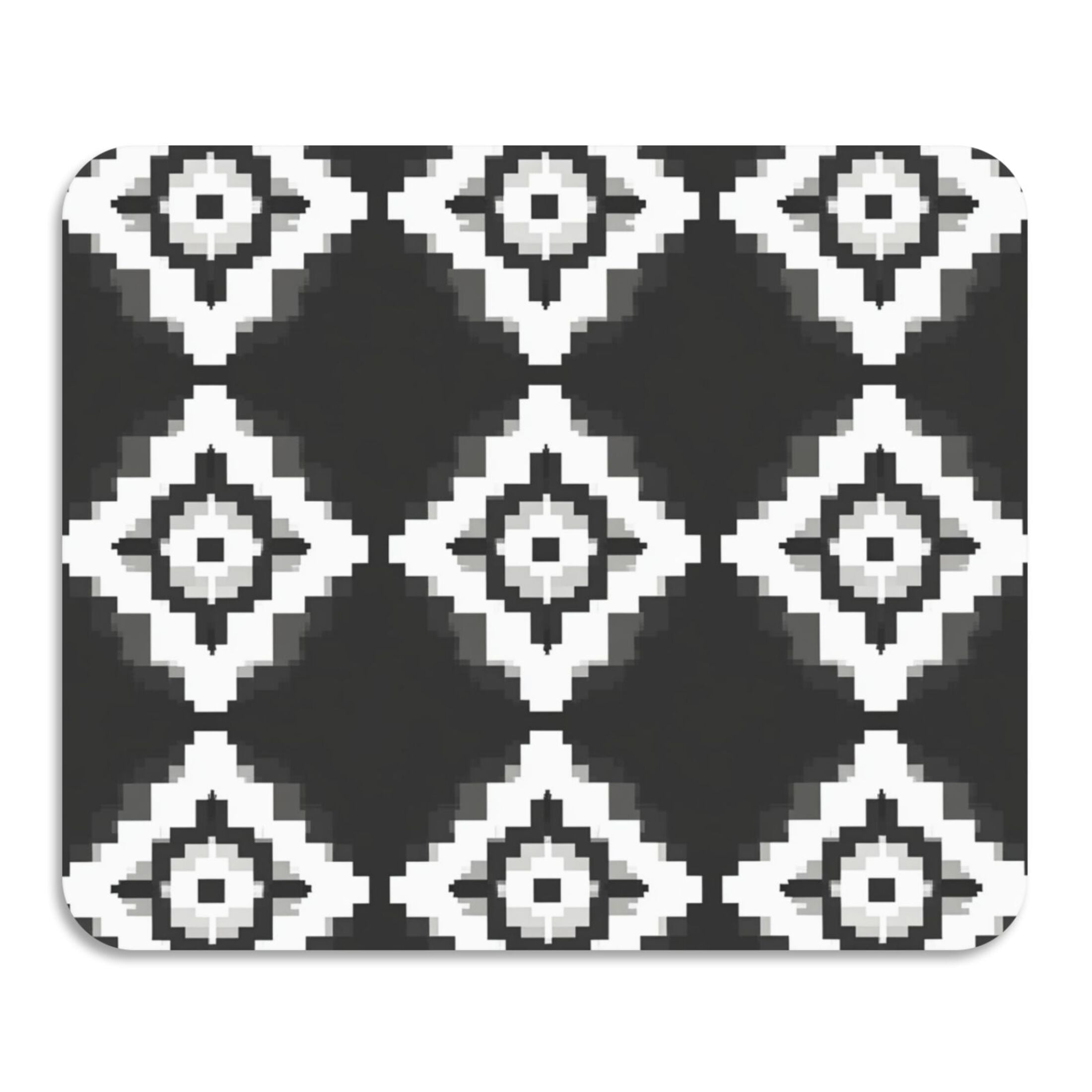Black White Pixel Art Diatomite Dish Drying Mat Drain Pad for Kitchen ...