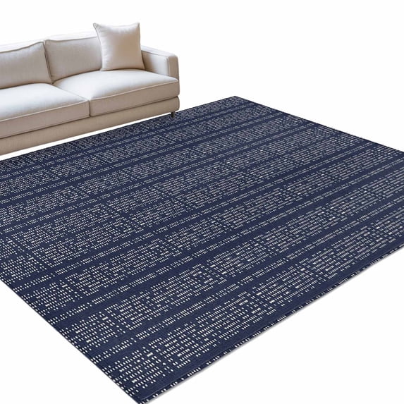 Black White Pixels 3x5ft Non Slip Area Rug Modern Contemporary Abstract ...