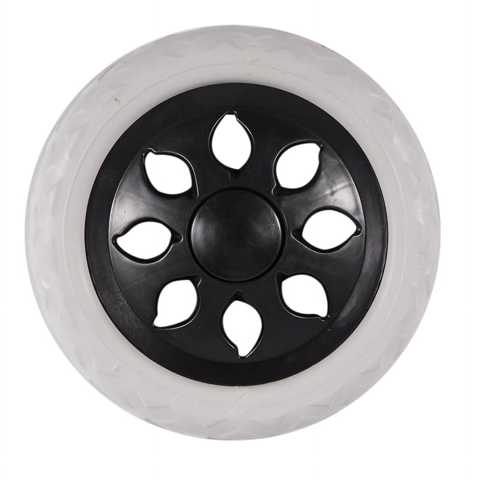 Black White Plastic Core Foam Cartwheel Casters - Walmart.com