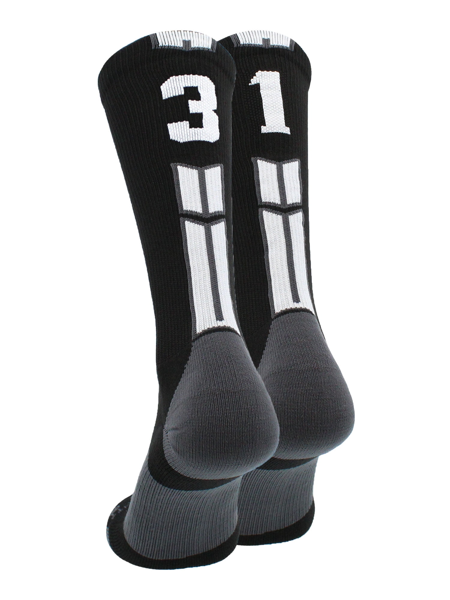 Black/White Player Id Crew Number Socks (#31, Small) - Walmart.com