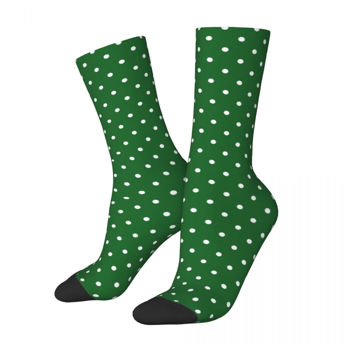 Black White Polka Dot Stockings Women Men Classic Spots Socks ...