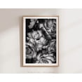 Black White Rose Botanical Bedroom Wall Art Poster Unframed Paper Print ...