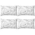 Black White Shark Lumbar Pillow Covers 12 x 20 Inch Pillow Covers Set ...